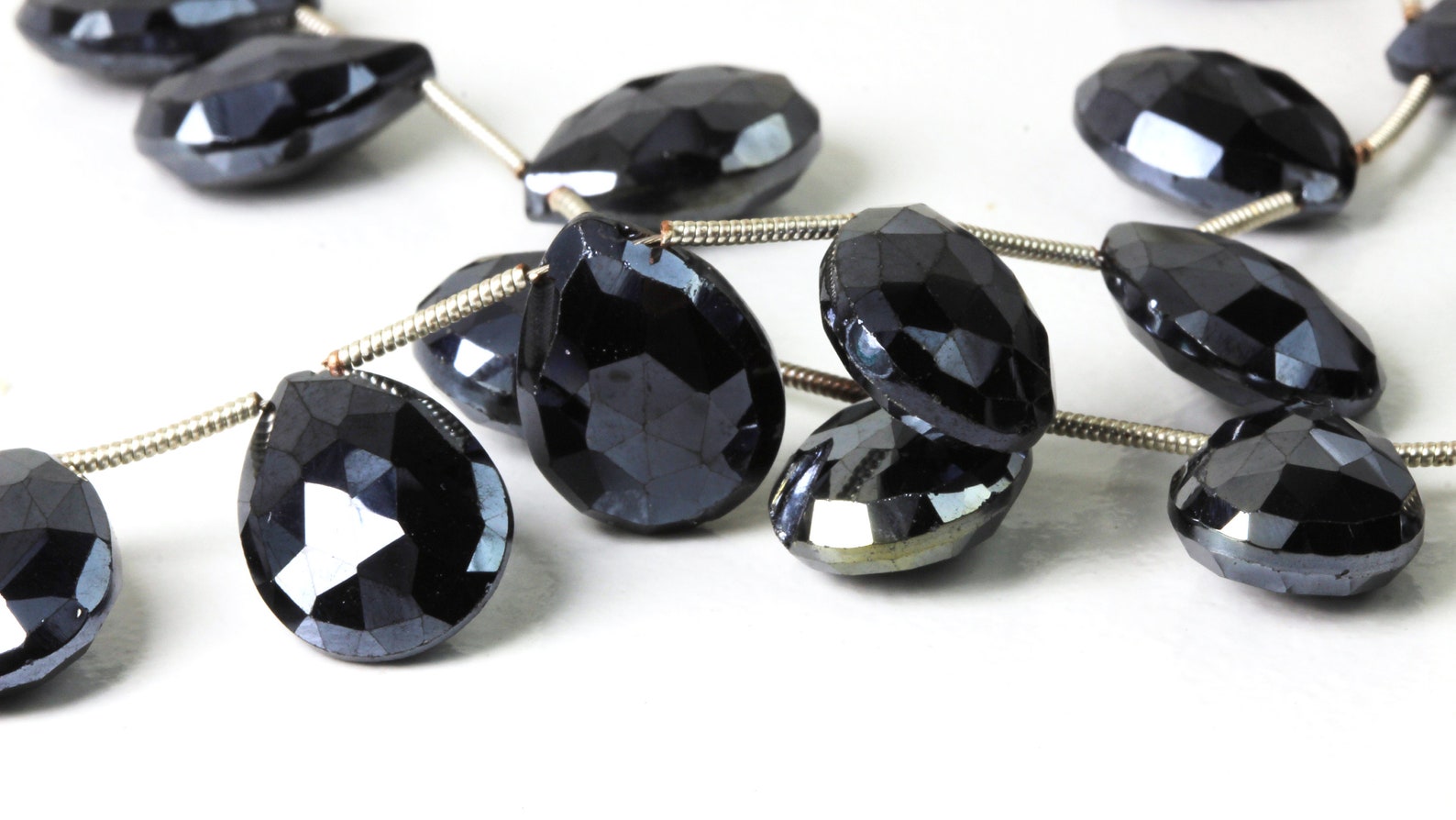 Black Spinel Briolette Mystic Micro Faceted Black Gemstones - Etsy