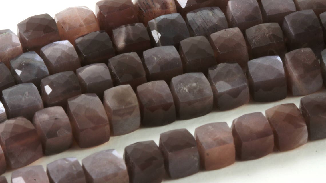 Chocolate Moonstone Faceted 3D Cube Natural Moonstone You - Etsy