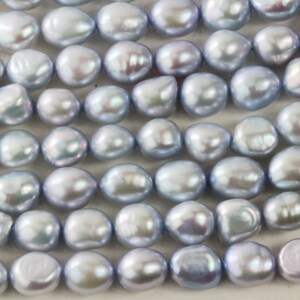 Lavender Pearls Freshwater Pearls Oblong Potato Pearls,your Choice 1/8 ...