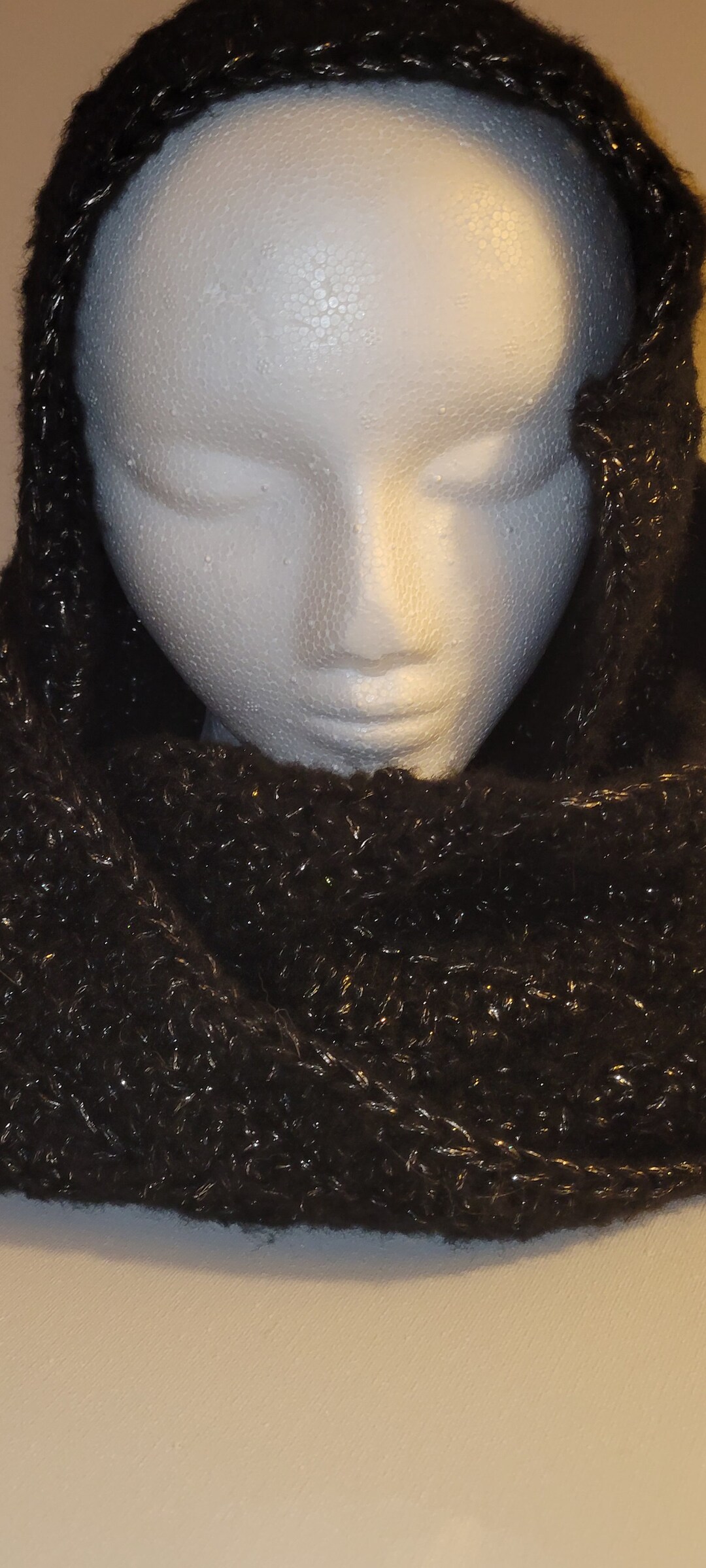 Crocheted Snood: Inspired by Wednesday - Etsy