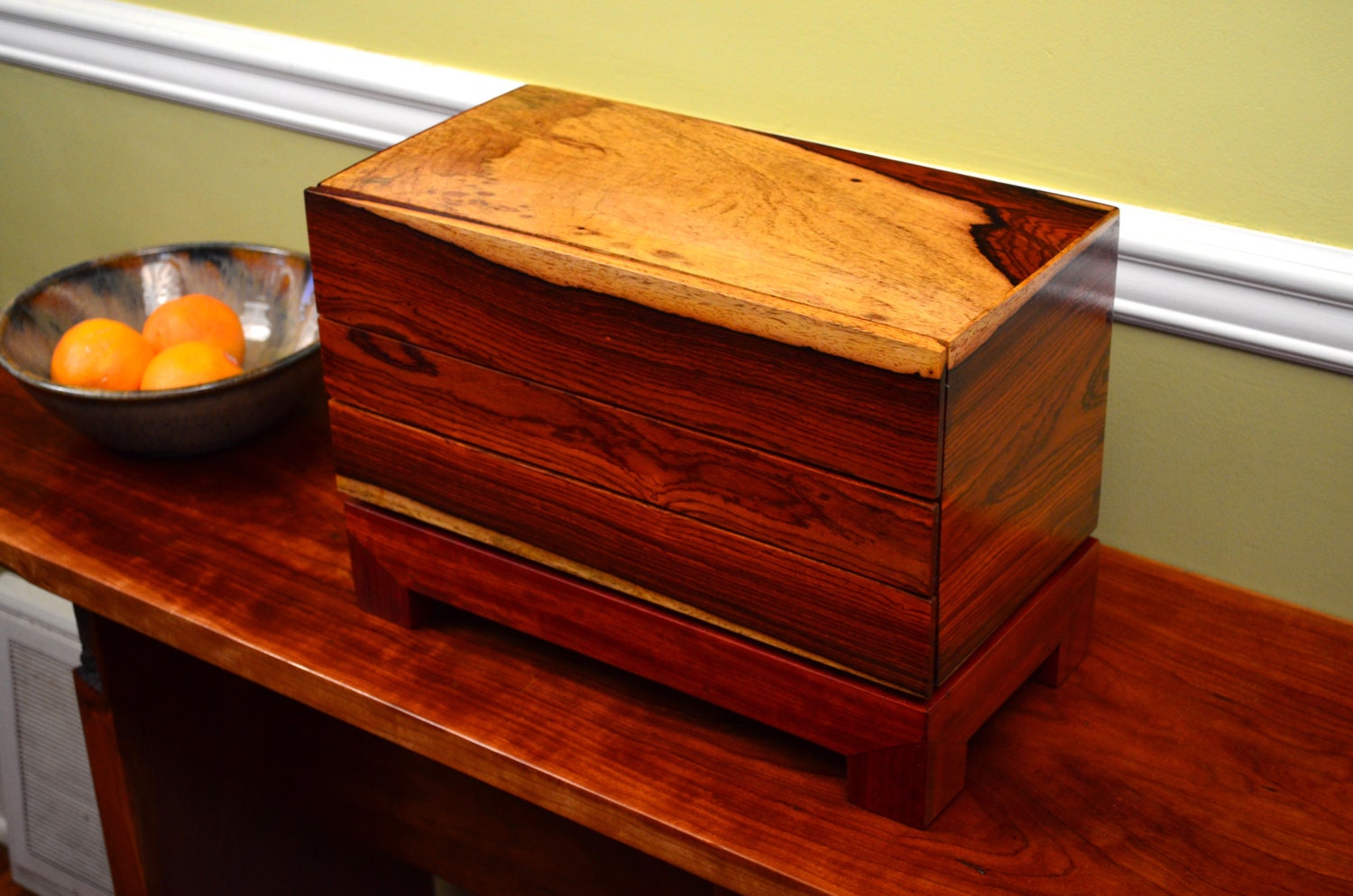 Cocobolo Box With Three Drawers is Handmade by Westwood - Etsy