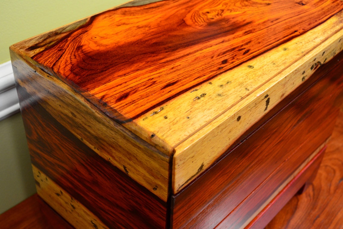 Cocobolo Box With 4 Drawers Handmade by Westwood Woodworking. the Box ...