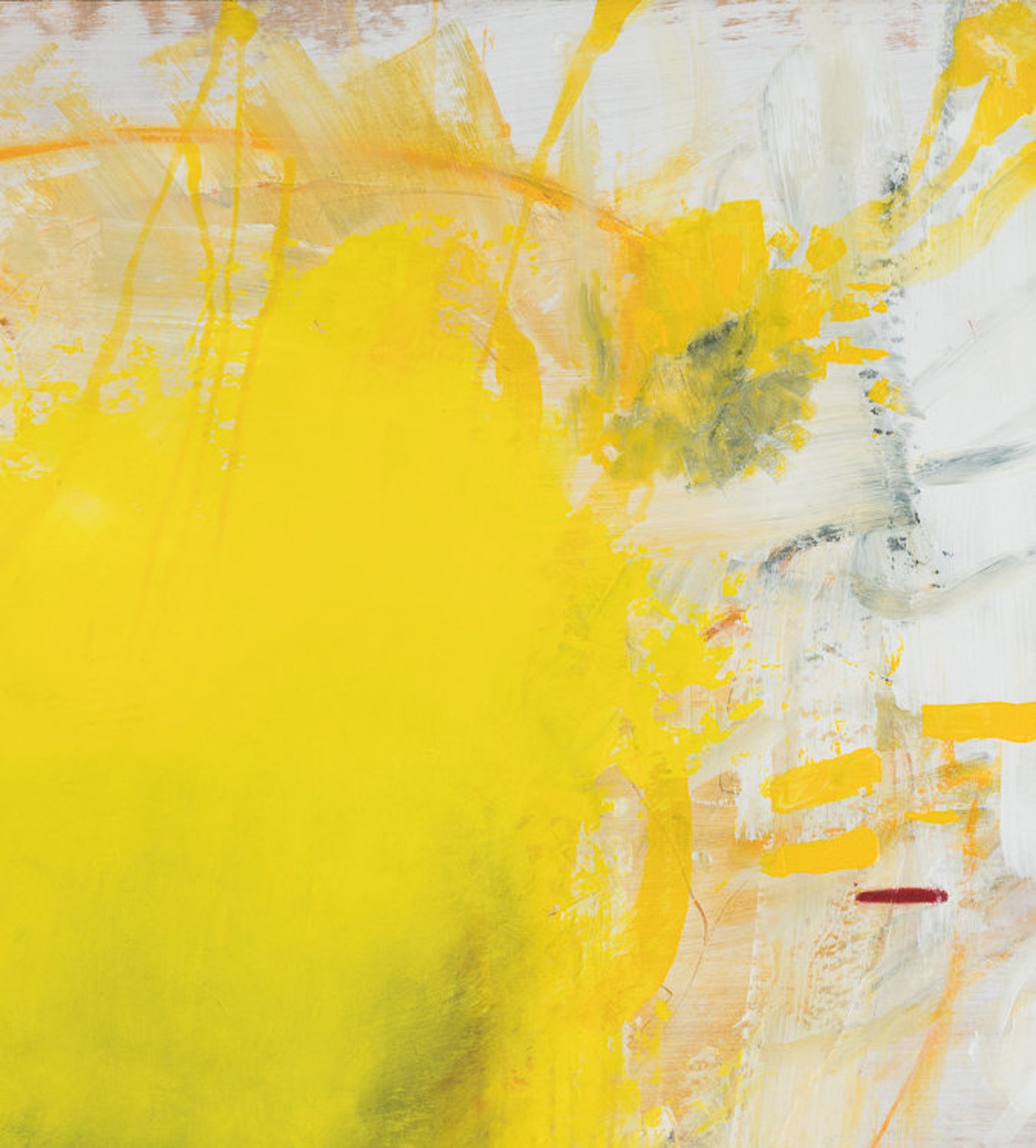 Extra Large Abstract Yellow Painting Contemporary Urban Industrial ...