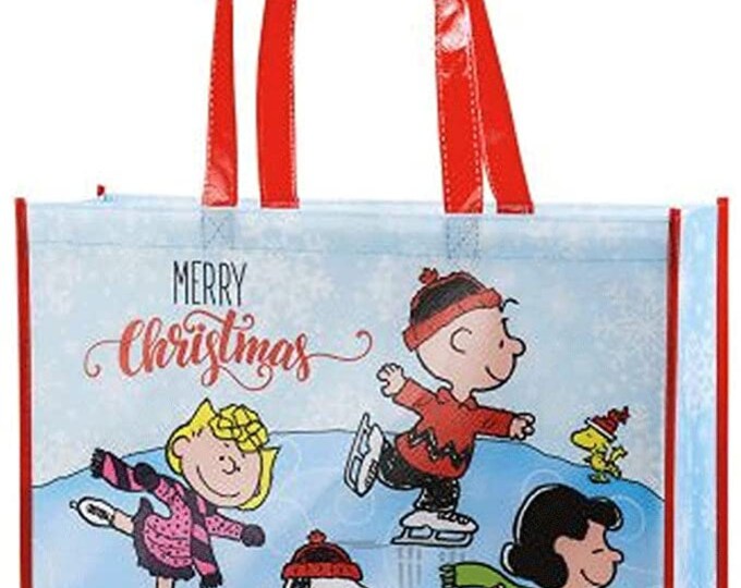 Peanuts Snoopy Reusable Holiday Gift or Shopping Tote - Etsy