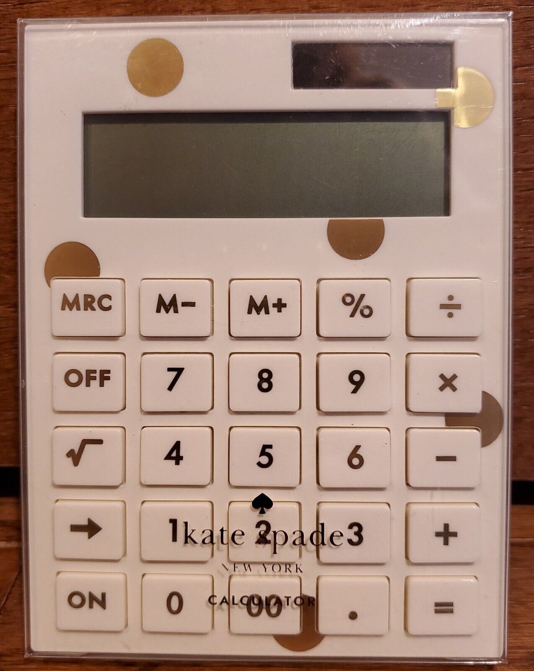 Kate Spade Deco Dot Solar Power Desk Calculator - Etsy