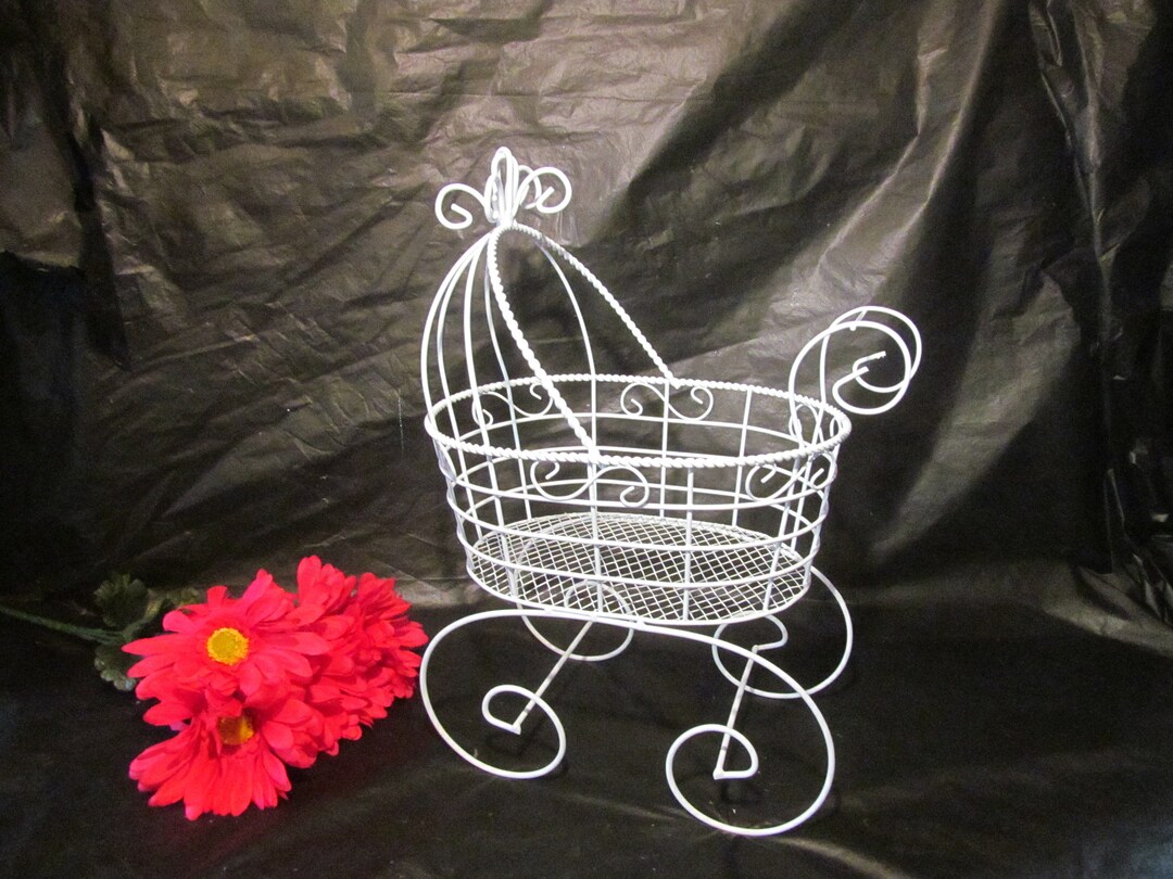 Wire Baby Carriage Great for Baby Shower Decorations or Table ...