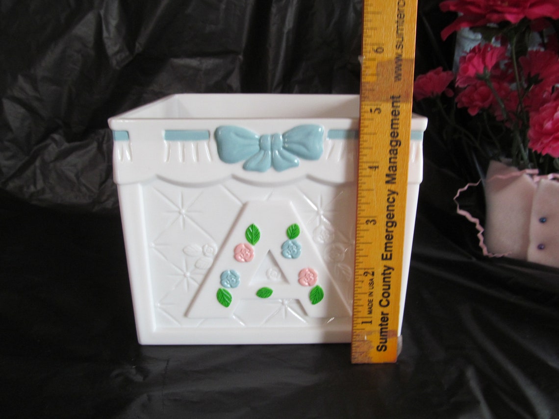 5 Blue ABC Block Centerpiece or Favor for Baby Shower | Etsy