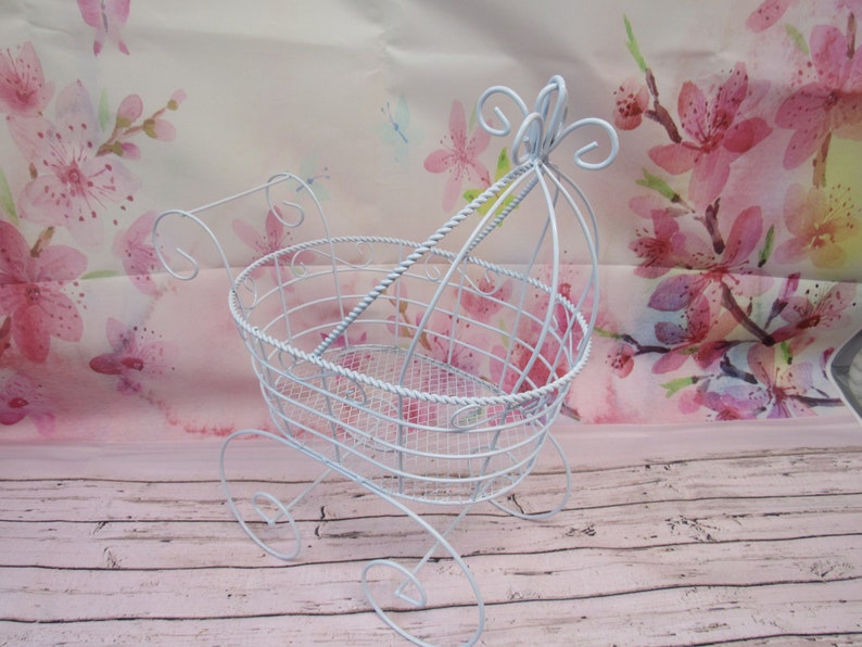 Wire Baby Carriage Great for Baby Shower Decorations or - Etsy
