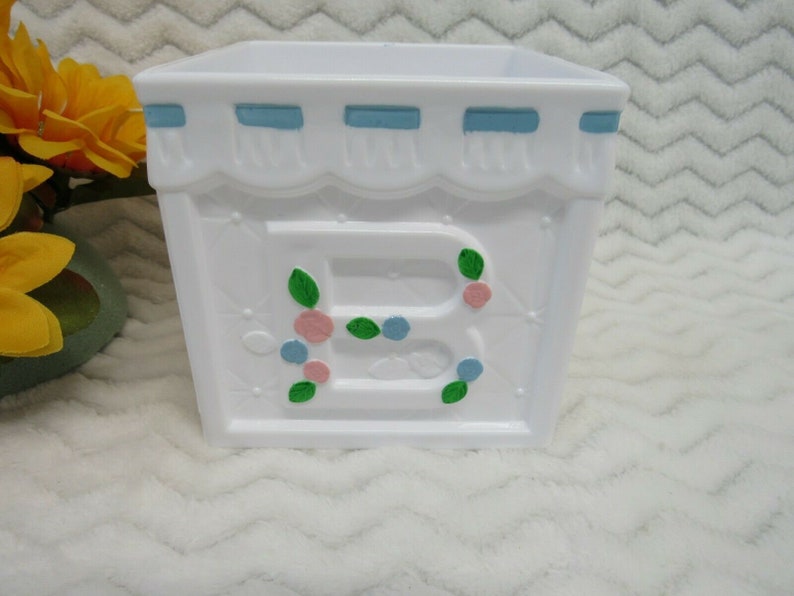 5 Blue ABC Block Centerpiece or Favor for Baby Shower | Etsy