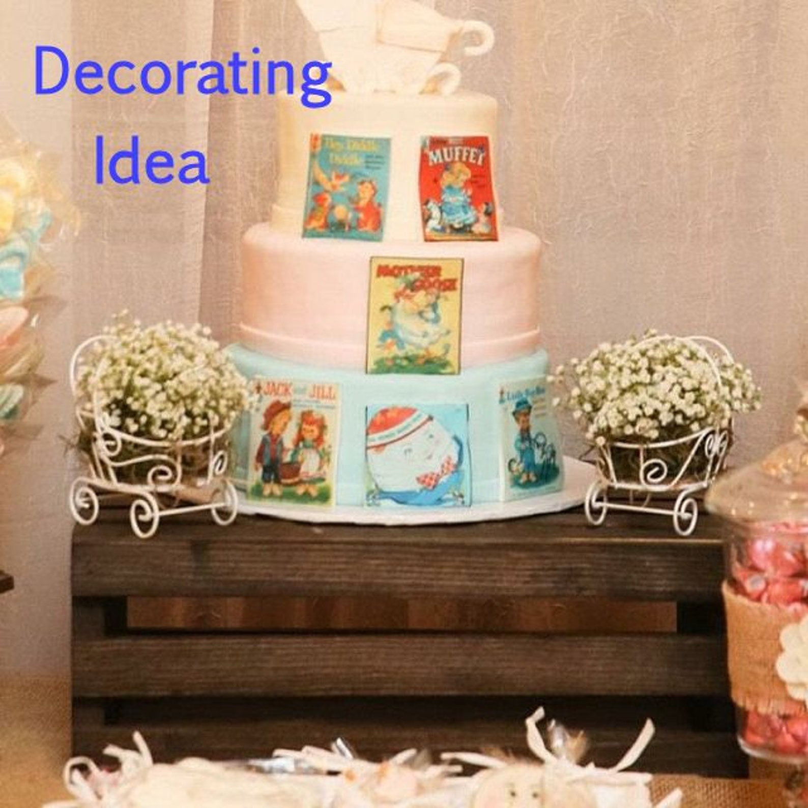 Set of 6 Mini Wire Baby Carriages Great for Baby Shower | Etsy