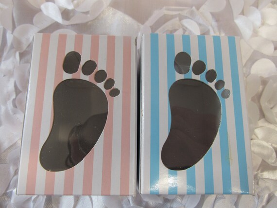 Baby Feet Favor Boxes pink or Blue Candy Favor Boxes for | Etsy