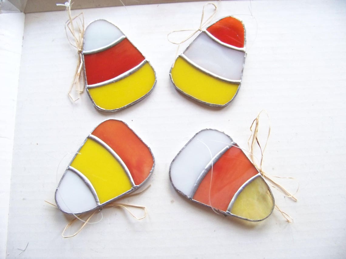 Stained Glass Candy Corn - Etsy