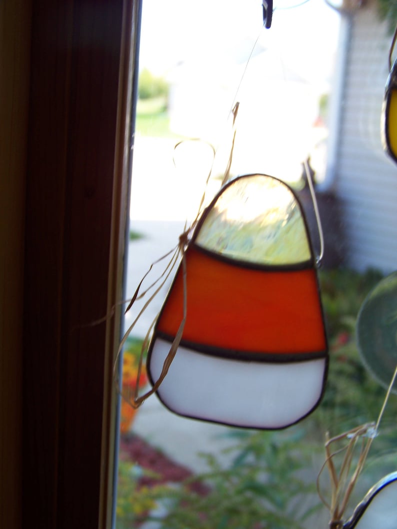 Stained Glass Candy Corn - Etsy