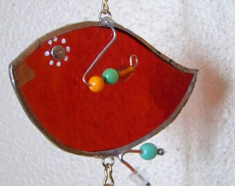 RED Wire Bird Suncatcher Bird Decor Colorful Window Light - Etsy
