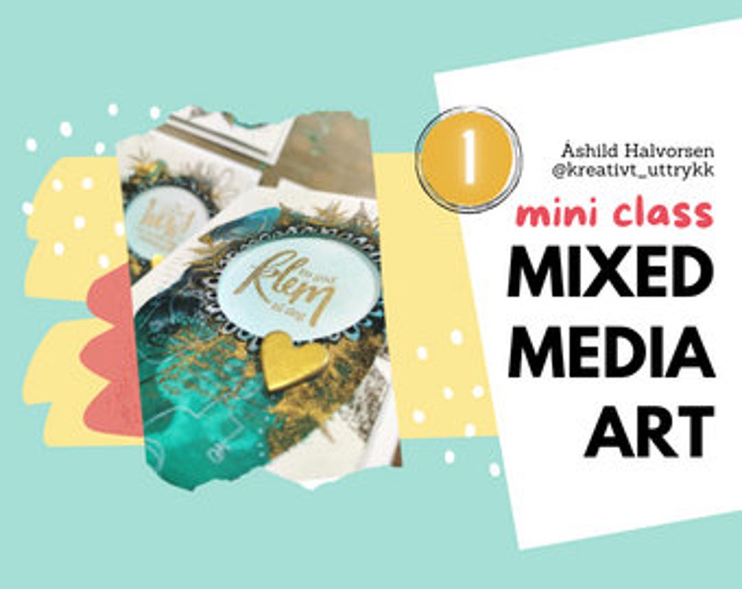 Mixed Media Art - Mini Class 01 - Etsy