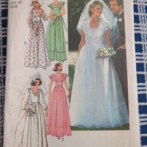 Simple-to-sew Misses' Bridal and Bridesmaid Dress - Simplicity - SIZE ...