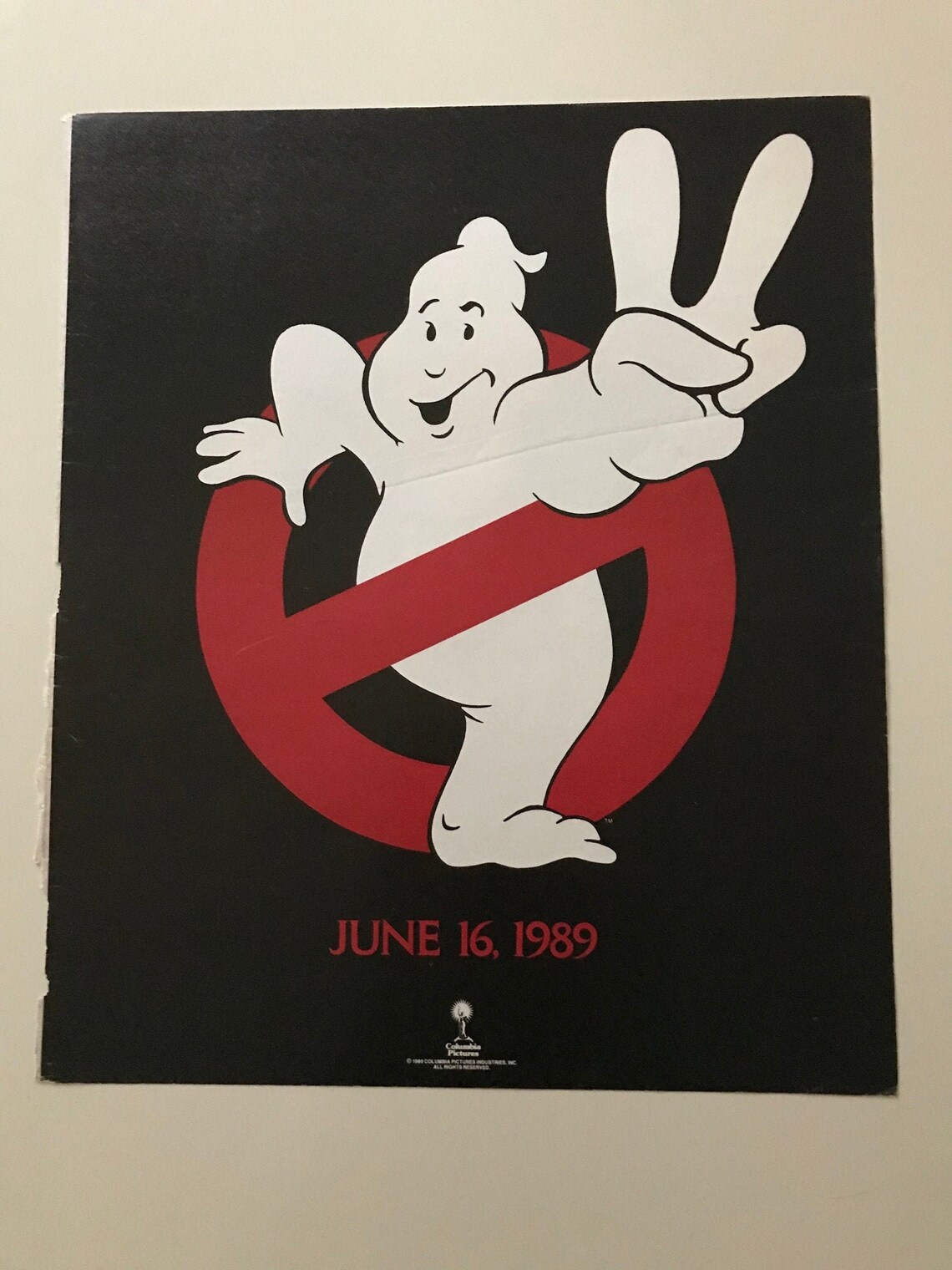 80s Vintage Ad / GHOSTBUSTERS II Logo Ad / Movie Advertisement / Art ...