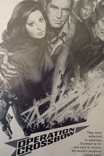1965 Vintage Ad / Operation Crossbow Movie Ad / Sophia Loren - Etsy