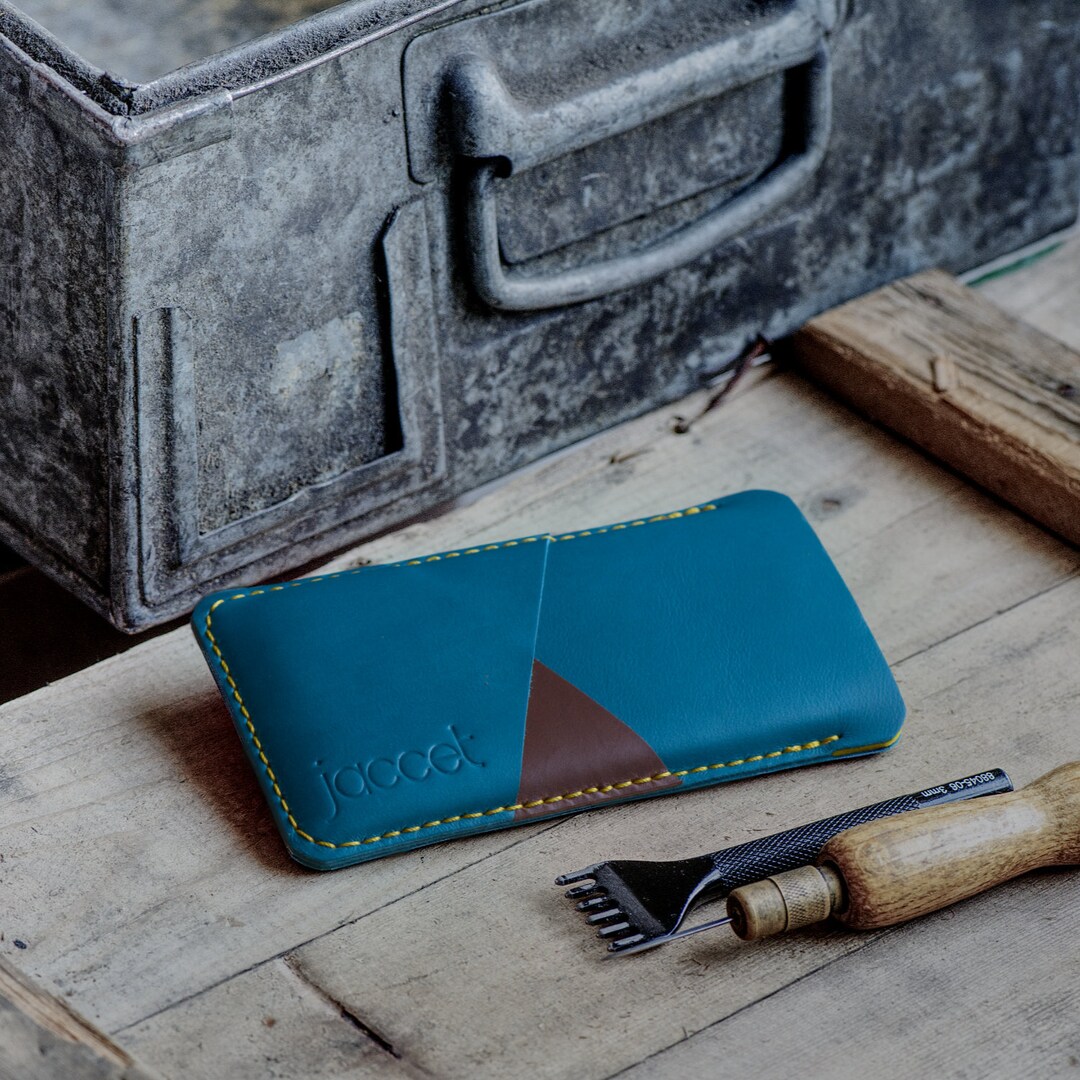 Full-grain Leather OPPO Find X5 Pro Pouch Turquoise Leather - Etsy