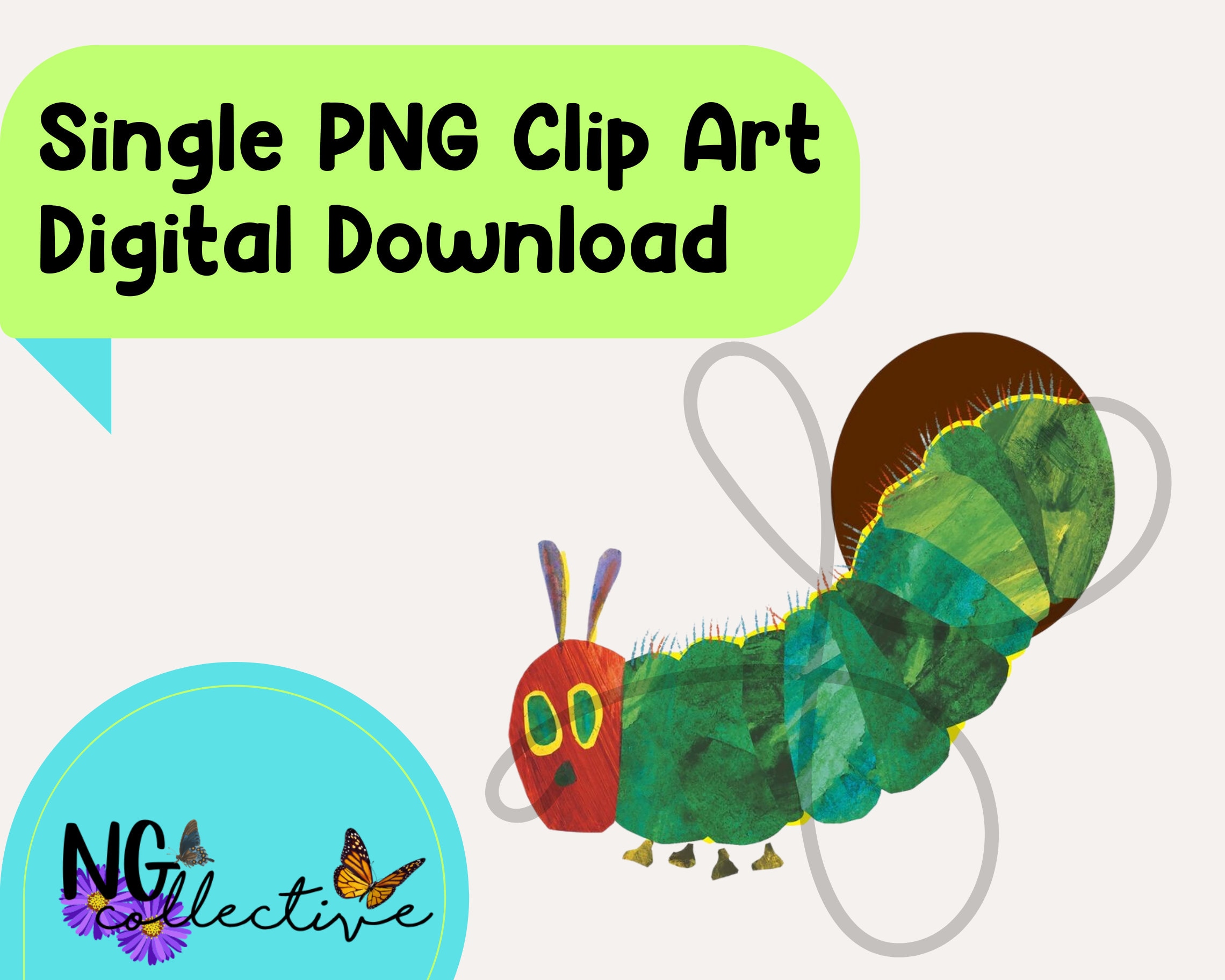 Hungry Caterpillar PNG Clip Art Digital Download the Very - Etsy