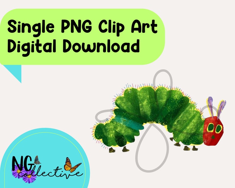 Hungry Caterpillar PNG Clip Art Descarga digital / The Very - Etsy México