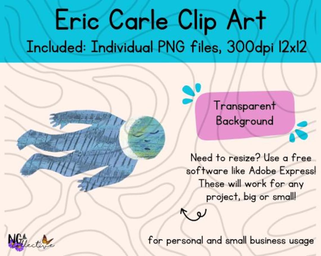 Eric Carle Moon Man PNG Clip Art Digital Download Eric Carle Children's ...