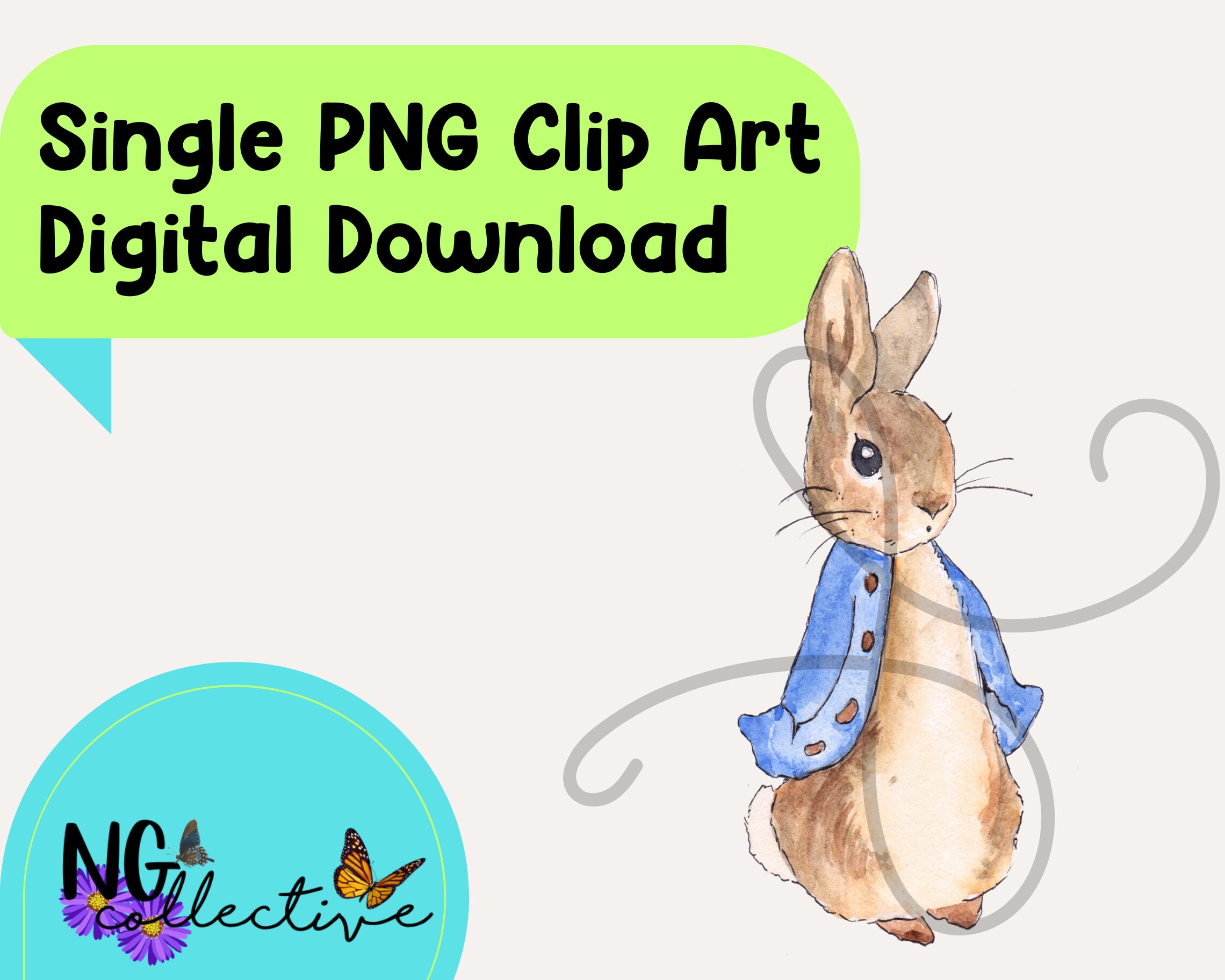Peter Rabbit PNG Clip Art Digital Download Peter Cottontail - Etsy