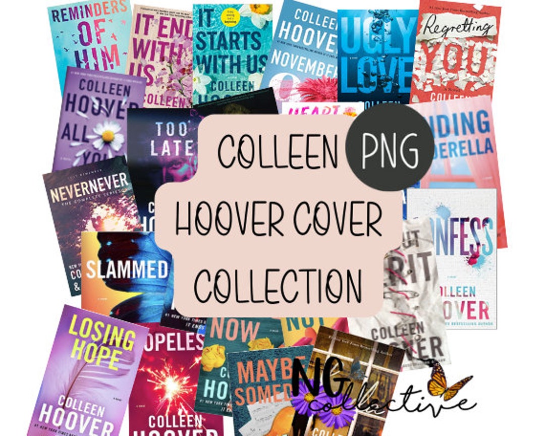 Colleen Hoover Book Cover Clip Art Set Transparent PNG - Etsy Australia