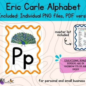 Eric Carle Abcs Alphabet Rainbow Bulletin Board Digital Download PNG ...