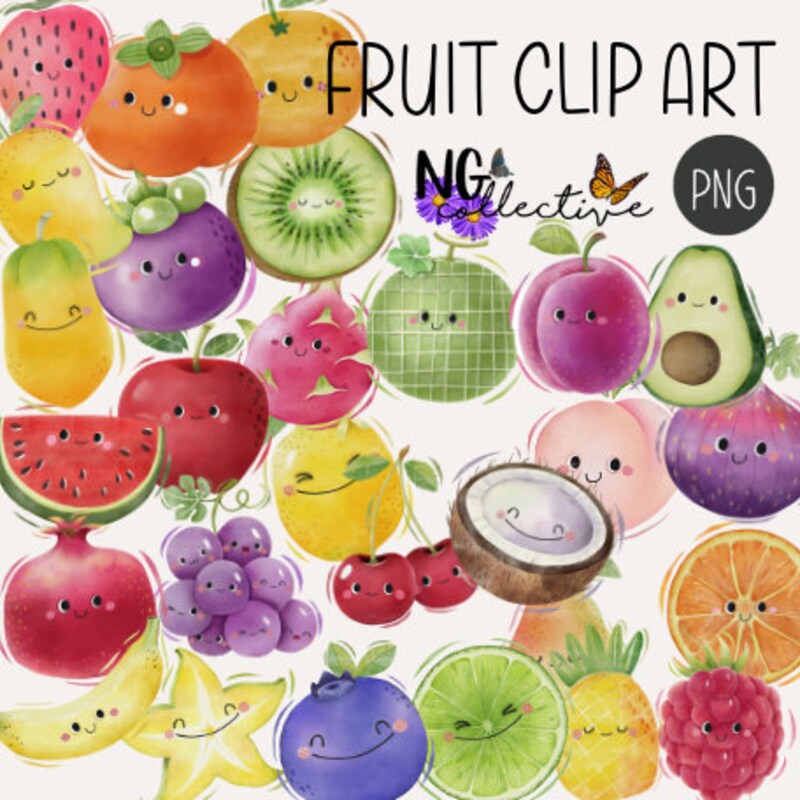 Fruit Watercolor - Etsy