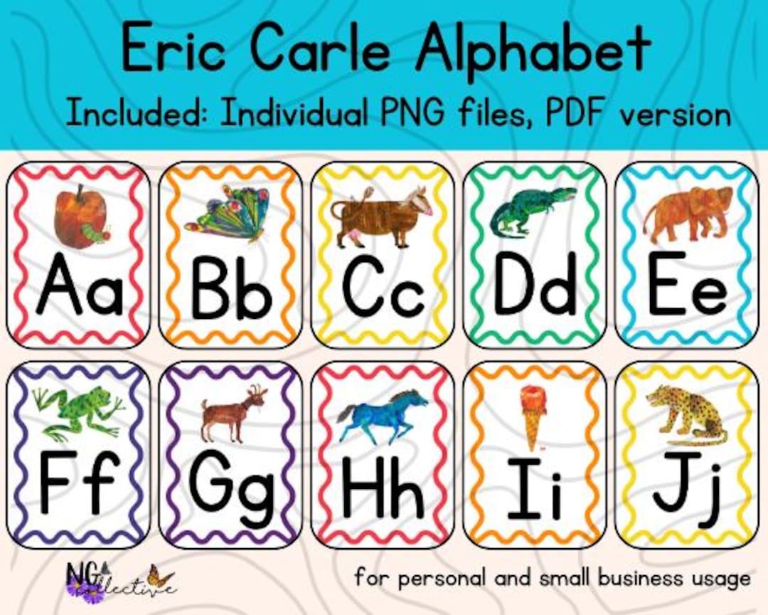 Eric Carle Alphabet Eric Carle ABCs