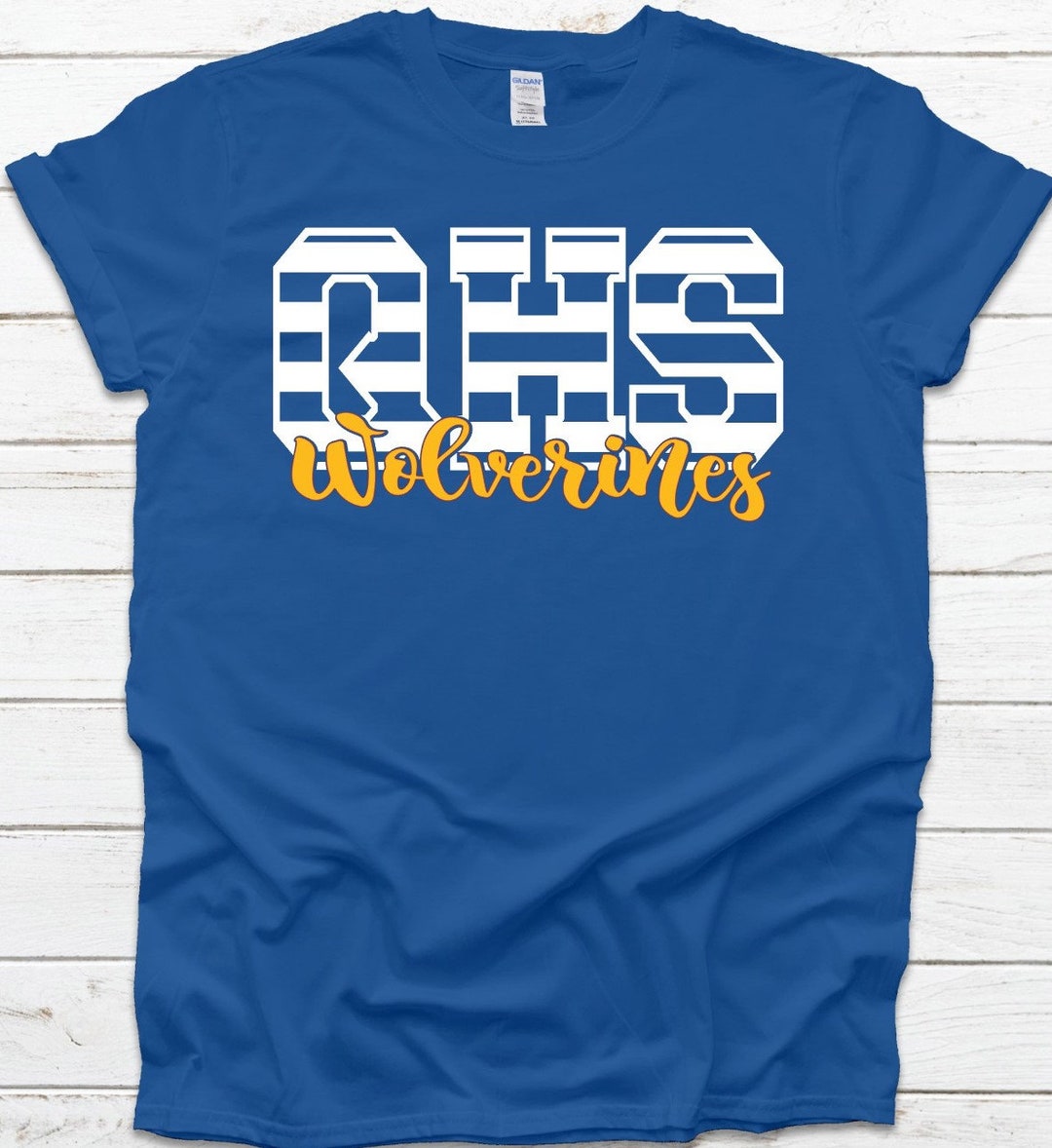 Custom School Spirit Shirt: Personalized Mascot Gildan Tee - Etsy