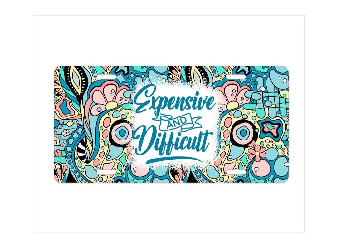 License Plate, Funny Sarcastic Car Decor, Unique Gag Gift for Her ...