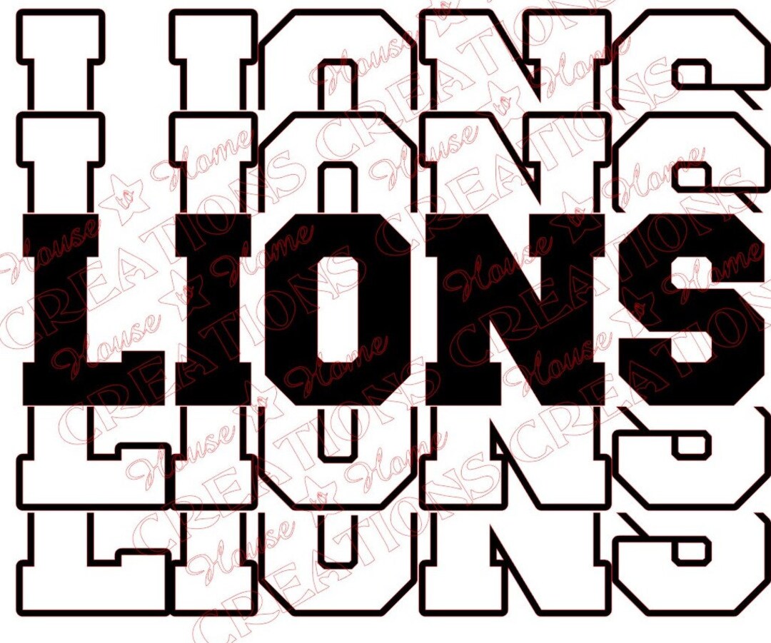 Lions SVG Cut File: Cricut & Silhouette (digital Design) - Etsy