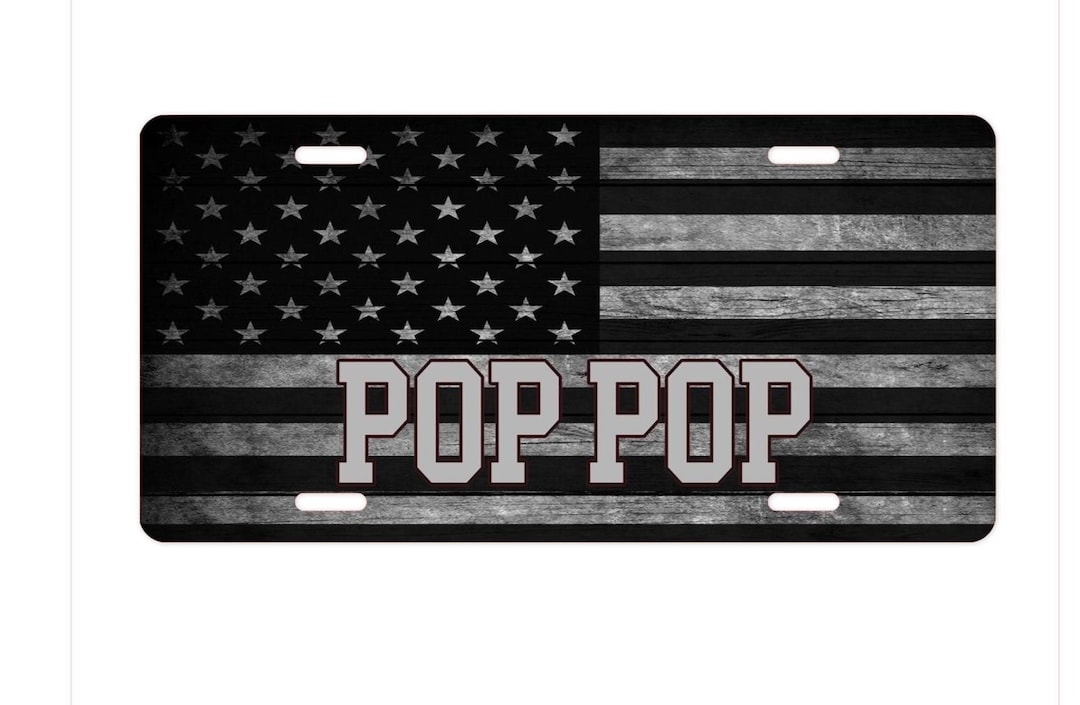 Personalized American Flag License Plate: Patriotic Car Decor - Etsy