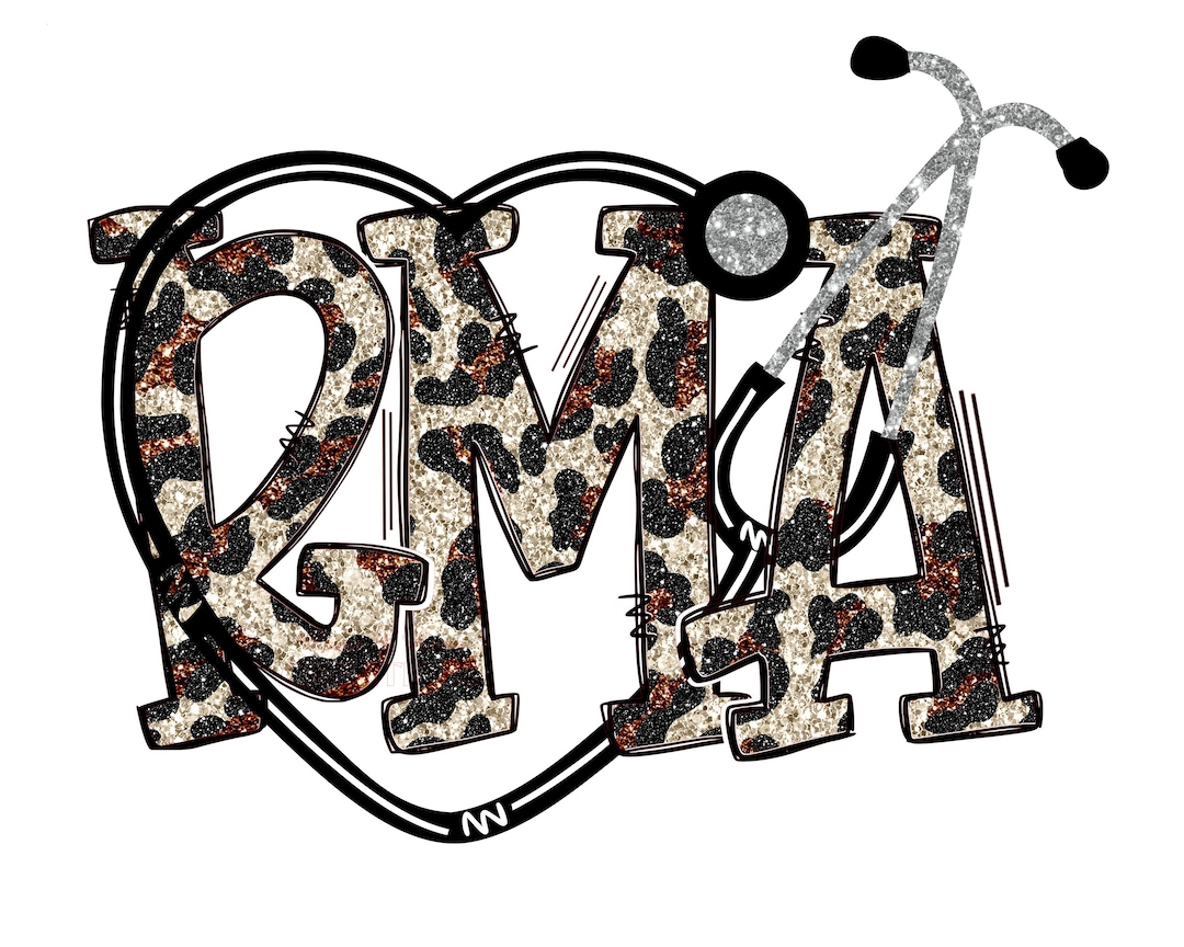 RMA Leopard Print PNG: T-shirt Design, Sublimation File (digital ...