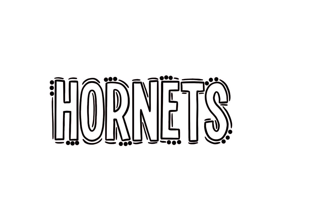 Hornets Svg File, Hornets Scribble Svg, Hornets Instant Download ...