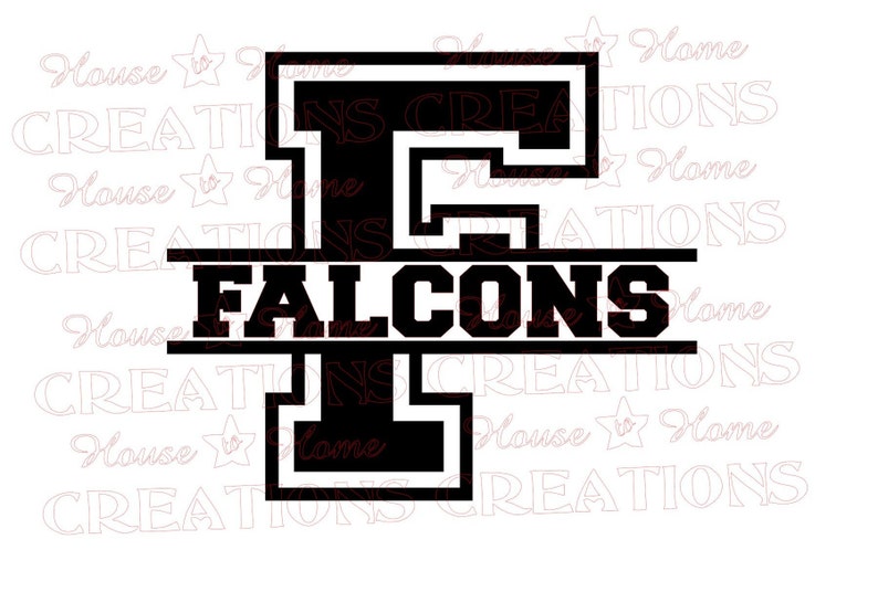 Falcons Mascot SVG Cut File: School Spirit Design (digital Download) - Etsy