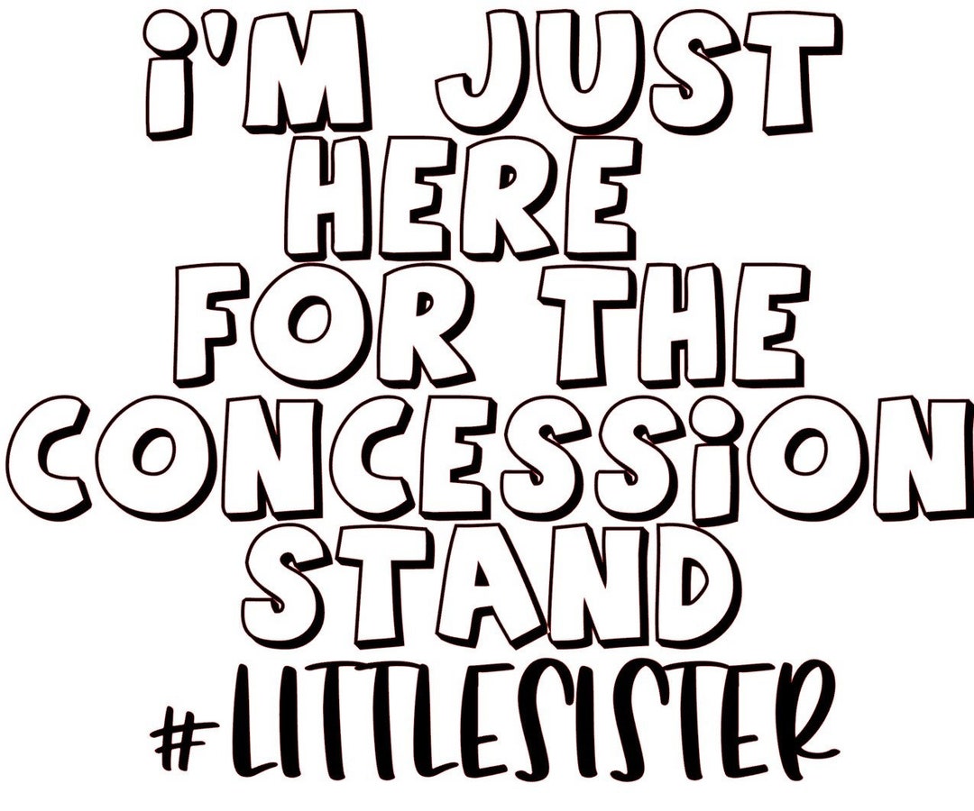 I'm Just Here for the Concession Stand SVG - Etsy