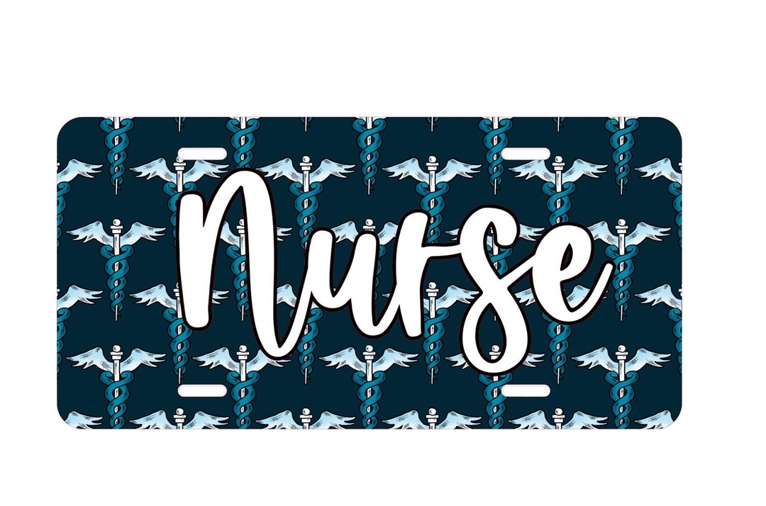 Nurse License Plate, License Plate for Nurse, Front of Car Plates, Car ...