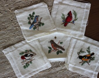 Embroidered bird | Etsy