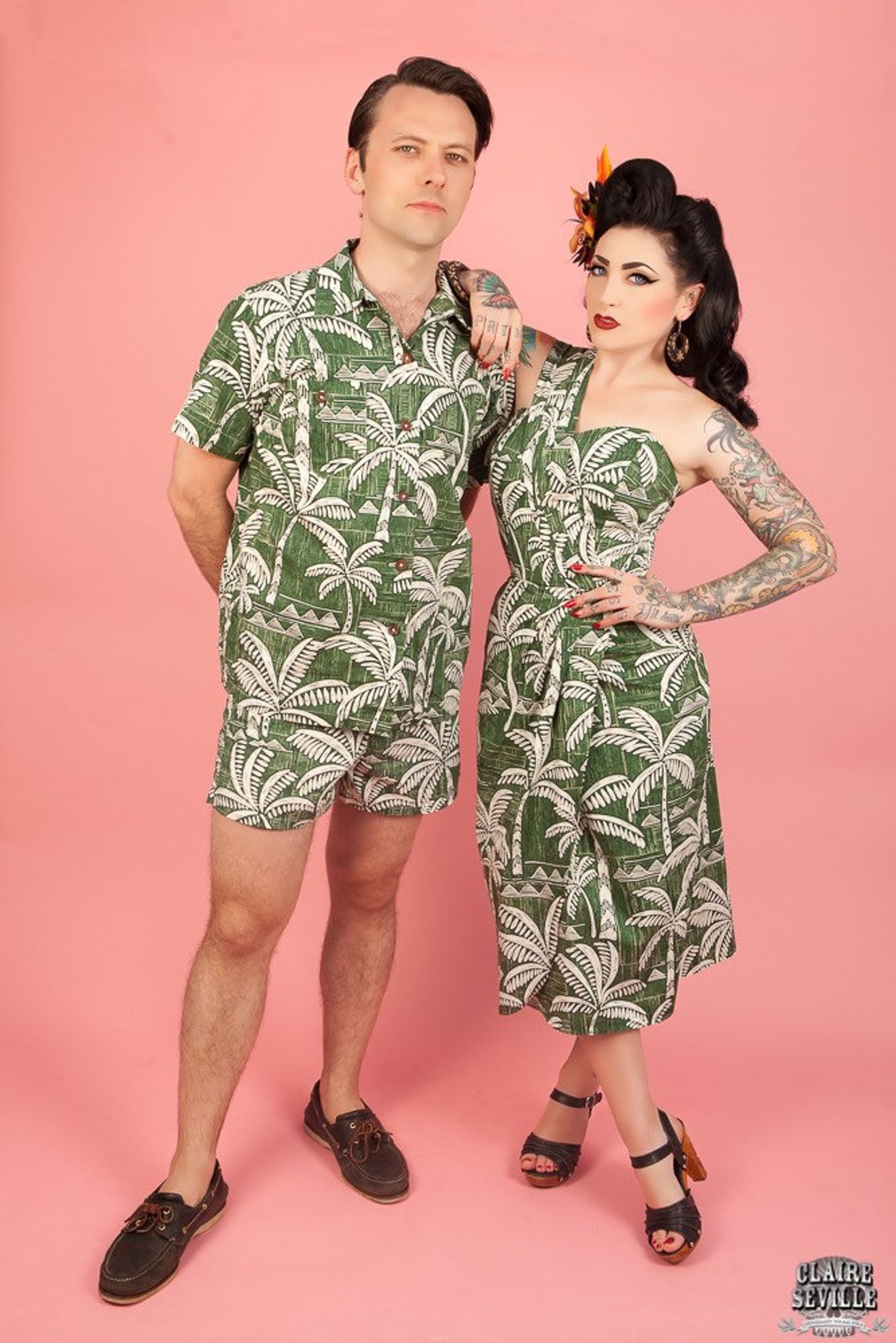 Couples Hawaiian Set - Etsy