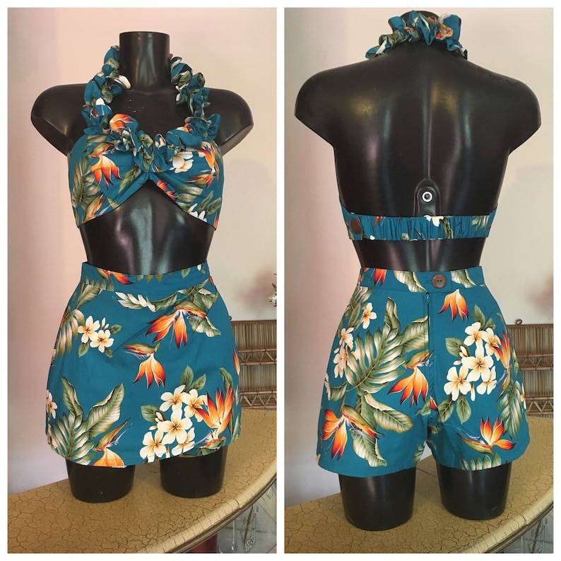 KAILANI Hawaiian Skorts Set - Etsy
