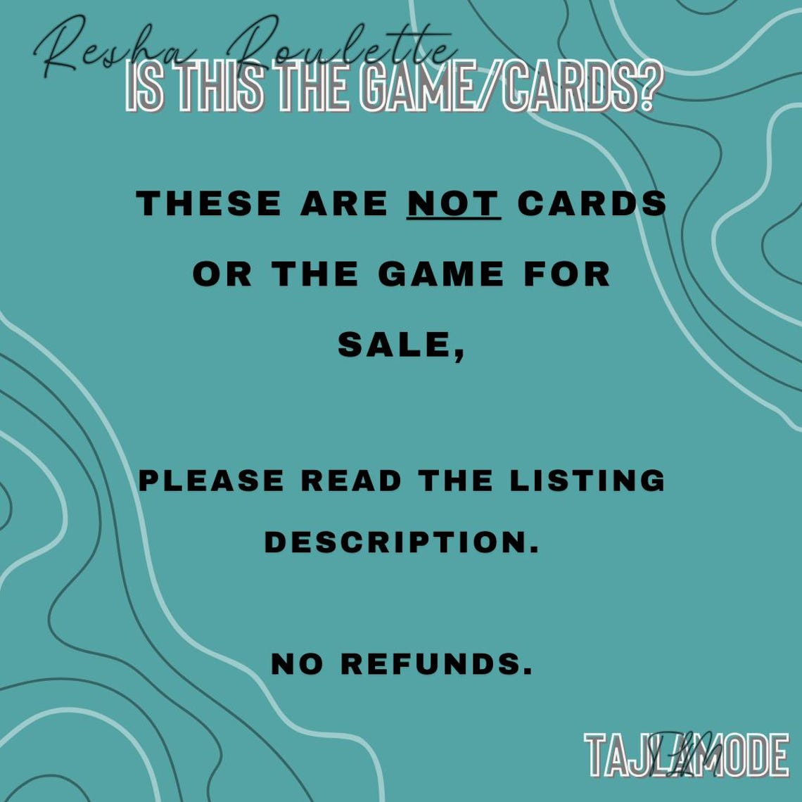 Resha Please - Custom Roulette DIGITAL GRAPHIC/INVITE, Game Night ...