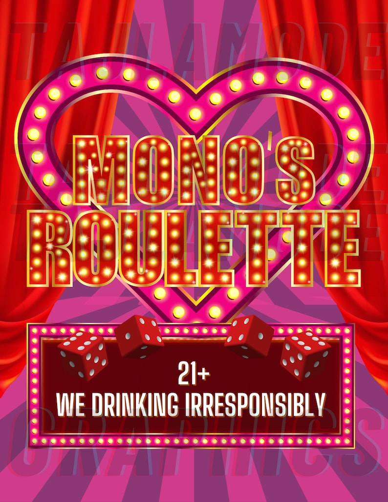 Resha Please - Custom Roulette DIGITAL GRAPHIC/INVITE, Game Night ...