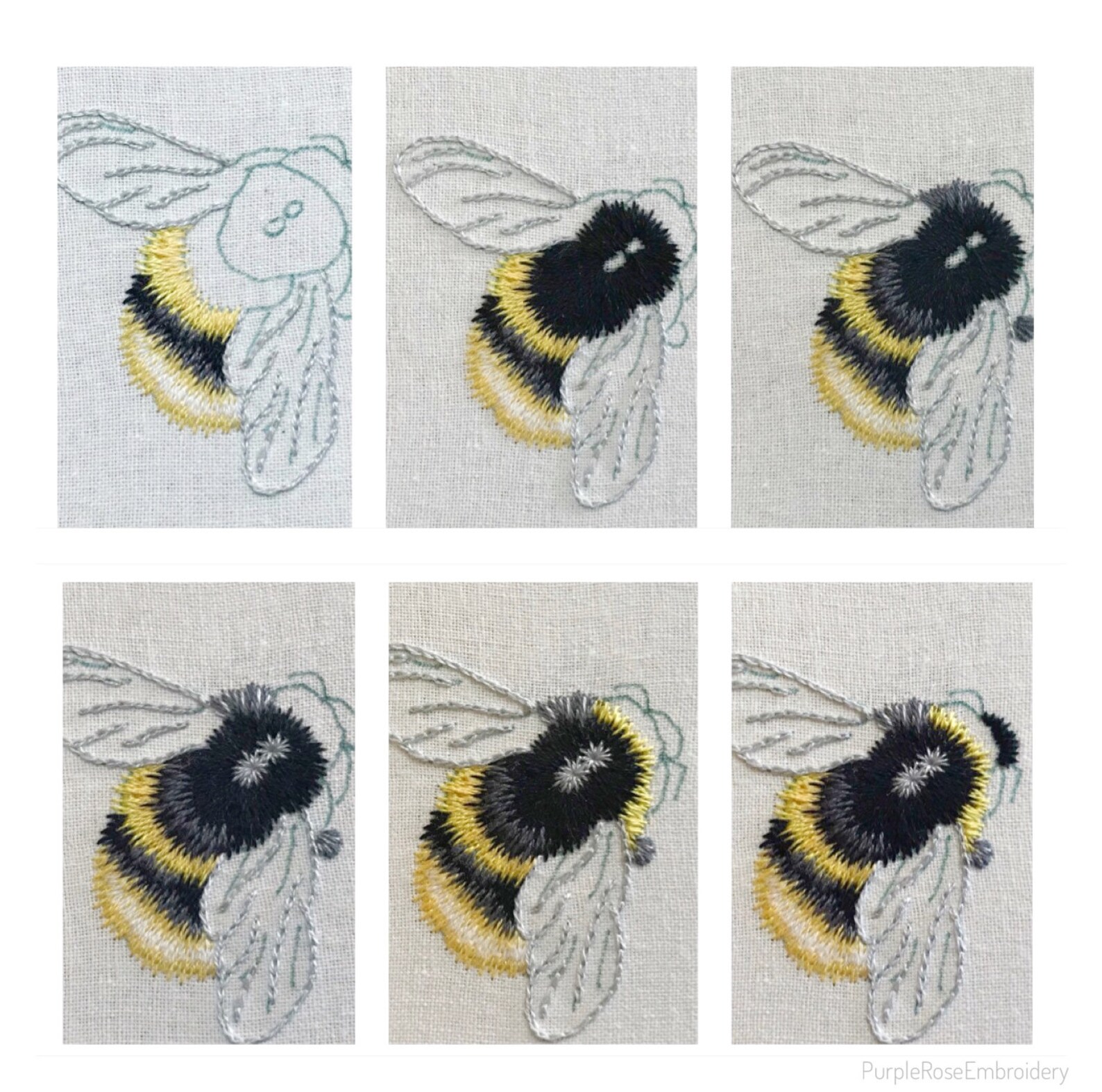 Betty the Bumble Bee PDF Embroidery Pattern - Etsy UK