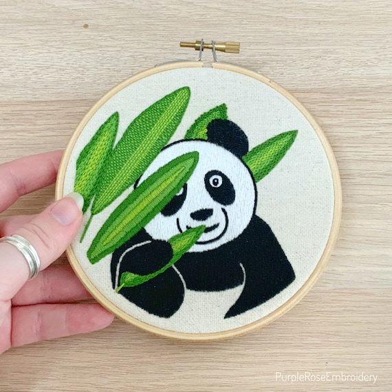 Bamboo Panda Embroidery