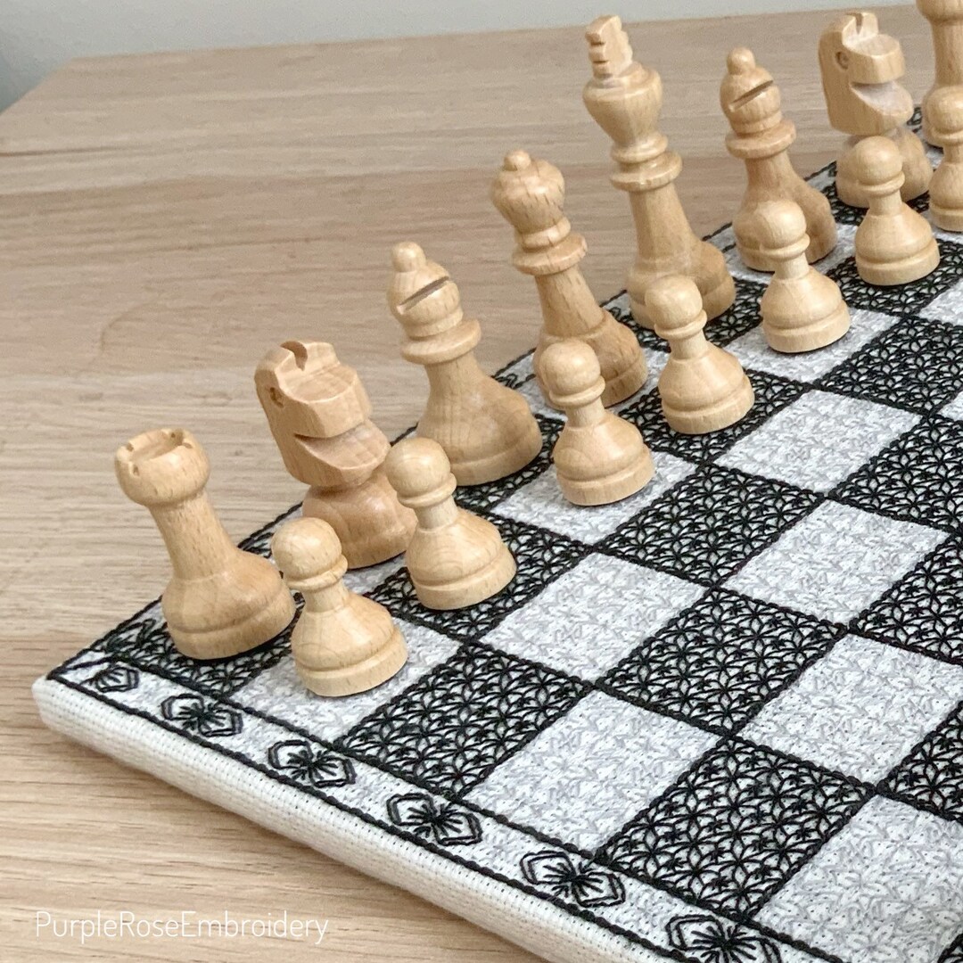 Blackwork Chess Board PDF Embroidery Pattern Download - Etsy