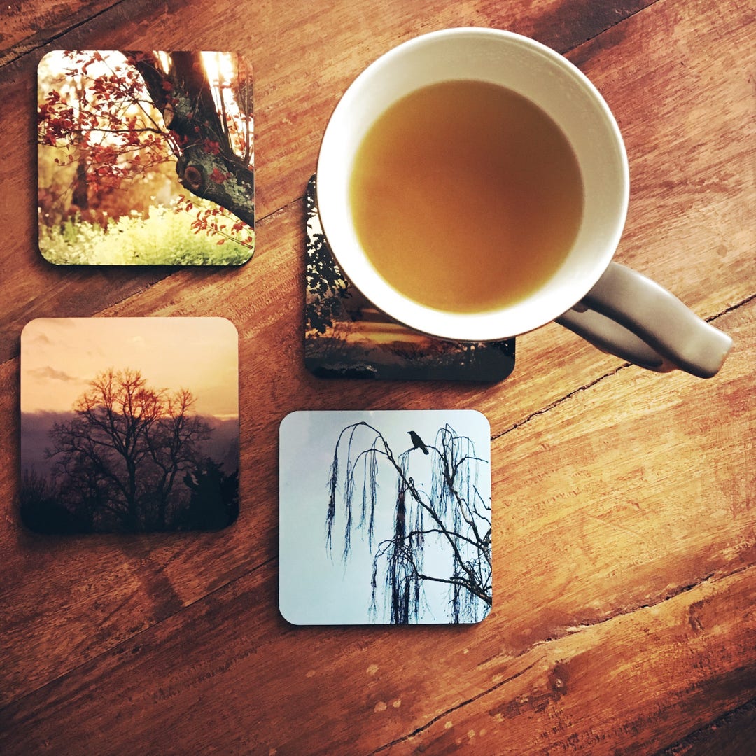 Tree Collection Coaster Set - Etsy