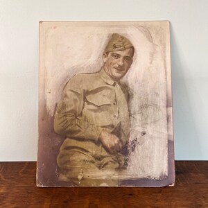 Antique WWII Print of Soldier, Signed, WW2 - Etsy